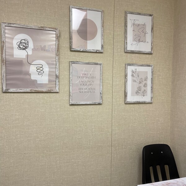 CALM THERAPIST, Set of 5, Gallery Wall Set, Therapy Wall Art, Therapist ...