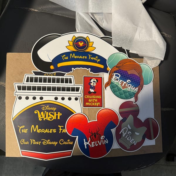 Disney Cruise Door Magnets Disney Ship Front and Character Inspired ...