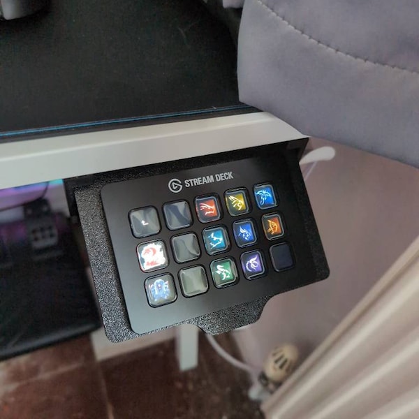 Stream Deck Plus Under Desk Mount for Elgato | Streamdeck Slide Out ...