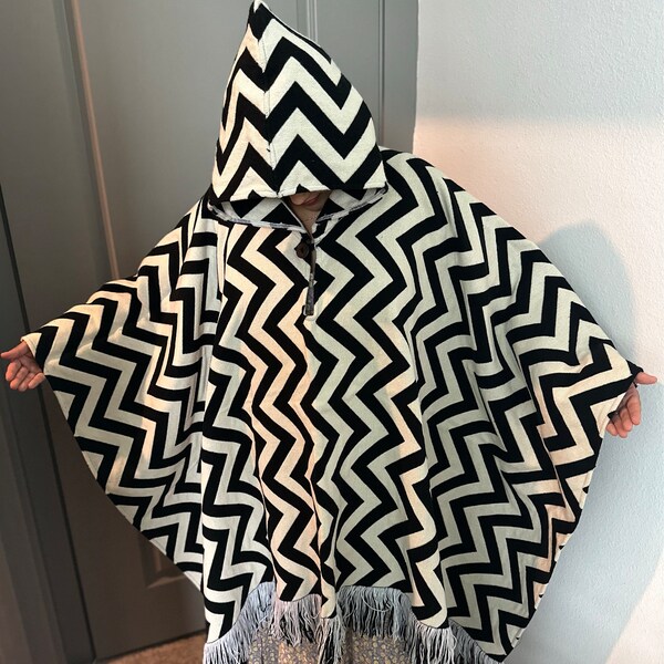 Alpaca Poncho, Made by Indigenous Artisan Hands, Soft and Warm, Ideal ...