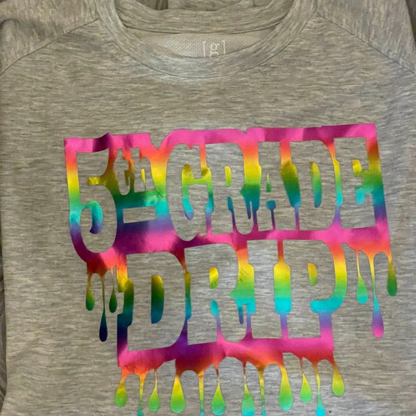 5th Grade Drip - Fifth Grade - SVG JPG PNG - Instant Download - No ...