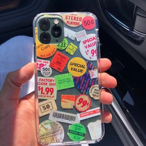 Grunge Aesthetic Stickers Case for iPhone 15 Pro 14 Plus 13 12 Mini X ...