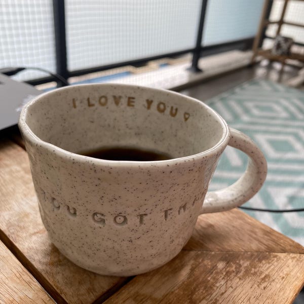 Quirky Personalised Mug, Handmade Coffee Mug - Write Anything You Want ...