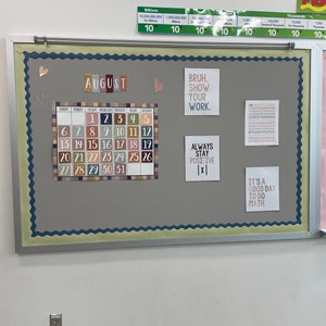 Boho Math Classroom Posters, Classroom Decor, Classroom Posters, Math ...