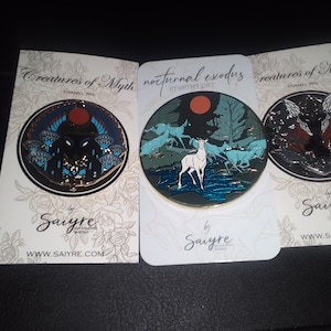 Cerberus Hard Enamel Pin Greek Collection Unique Fantasy Mythology Art ...