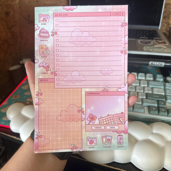 Lilypad Cute Aesthetic Sticky Note - Etsy