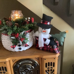 Snowman, Roly Poly Snowman, Christmas Snowman, Holiday Decor - Etsy