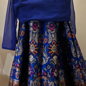 Navy Blue Designer Lehenga for Women Party Wear Bollywood Lengha Sari ...