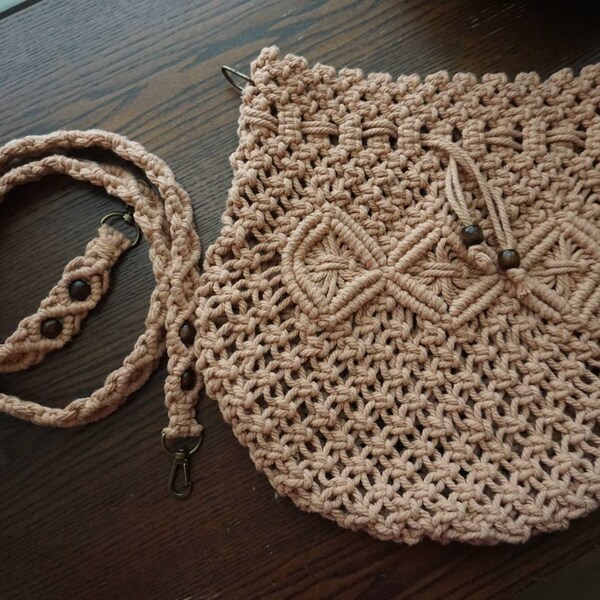 Macrame Bag Tutorial Macrame Bag Pattern Macrame Bag for Beginners ...