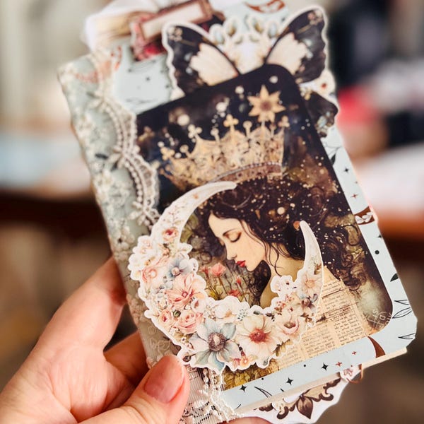 Small Soft Cover Journal, Junk Journal, Small Diary, Small Writing ...