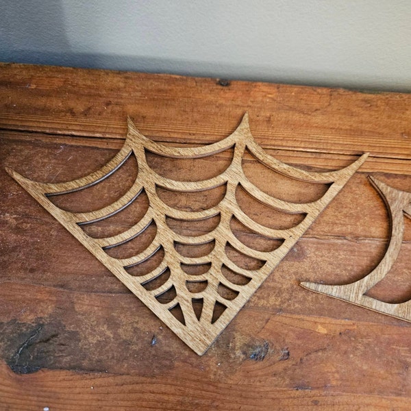 Spider Web Shape - Multiple Sizes - Laser Cut Unfinished Wood Cutout ...