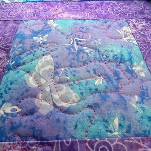 Quilt Block Embroidery Design. Wavy Lines Quilt Block. Quilting Block ...