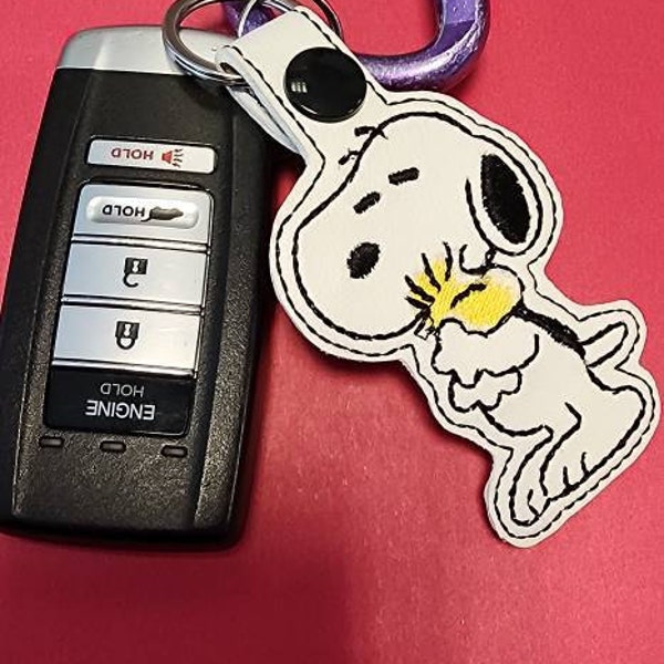 Snoopy Keychain - Etsy