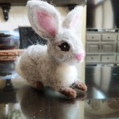 Tutorial Needle Felt Bunny Rabbit, Instant Download PDF, 12 Detailed ...