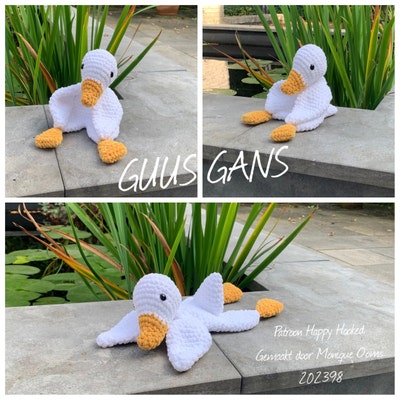 Gus Goose Crochet Pattern / Guus Gans Haakpatroon - Etsy