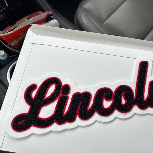 Custom Chenille Script Name Letterman Jacket Patch MADE IN USA - Etsy