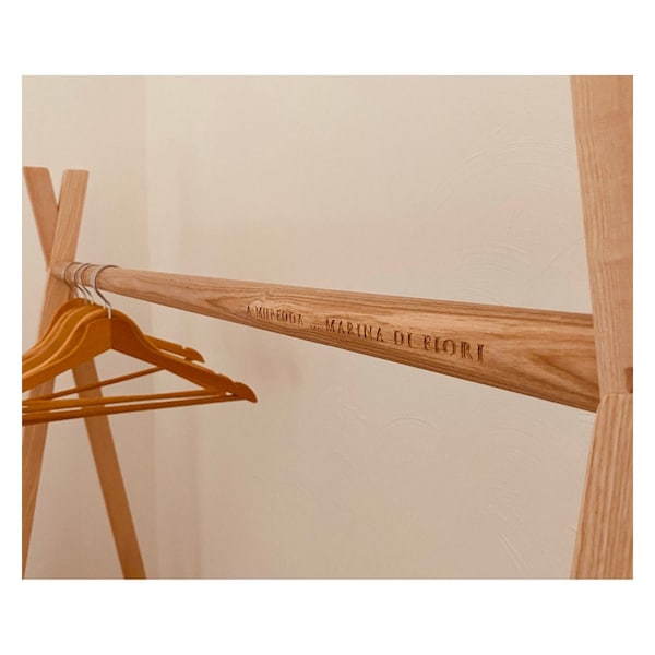 Wooden Clothes Rack, Dress up Storage Free Standing, Fold up A Frame ...