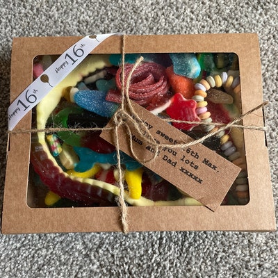 Personalised Pick & Mix Sweet Box-ribbon Tag - Etsy UK