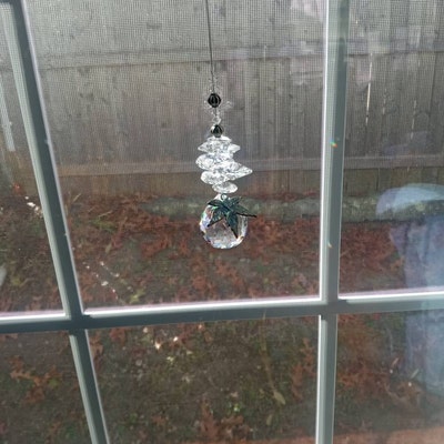 Crystal Suncatcher for Windows, Light Catcher, Feng Shui Crystal ...