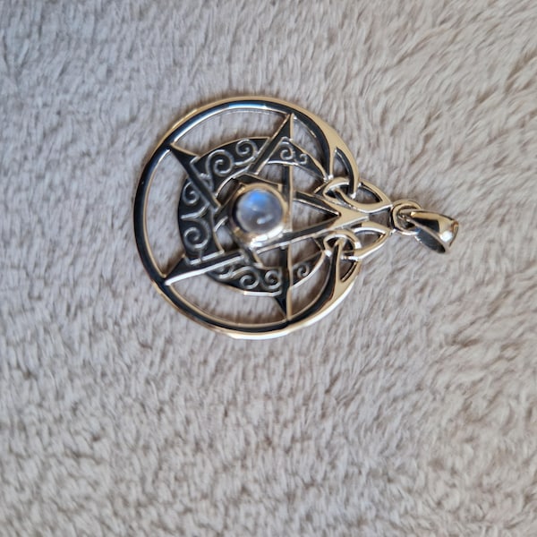 Witch Locket Necklace - Sterling Silver Wiccan Pentacle Spell Locket ...