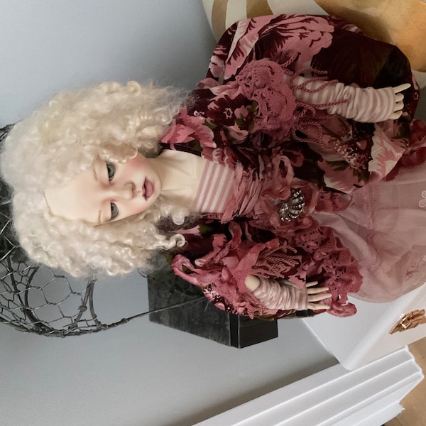 BJD 1/3 SD Alpaca Brown/ombre Wig for Head Size Circumference 22-23cm ...