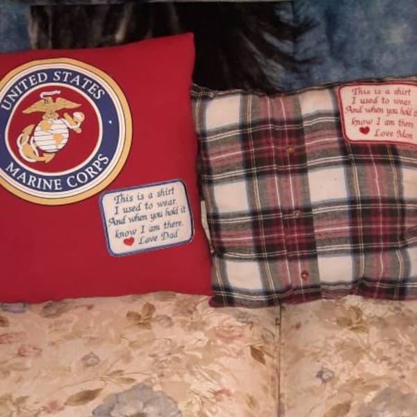 Personalised Memory Embroidery Bereavement Patch for a Memory Pillow ...