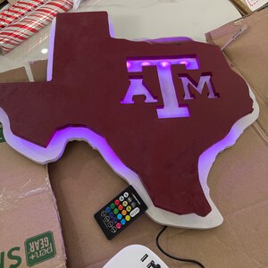 Texas Tech Wall Light Night Light Bar Light - Etsy