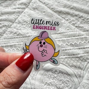 Engineer Library Card Sticker Female Engineer Engineering Empowerment ...