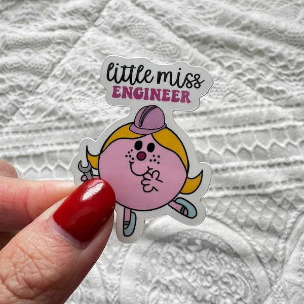 Little Miss Engineer Sticker | Engineering Empowerment | Engineering ...