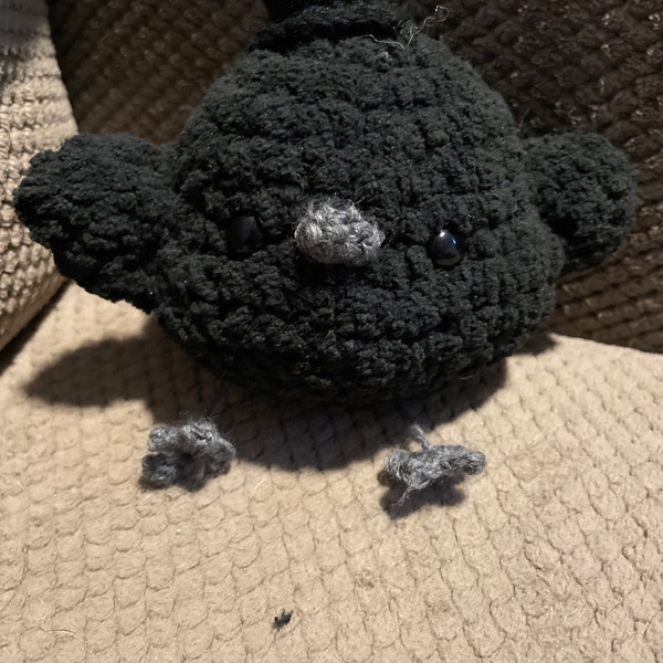 PDF PATTERN || Six of Crows-inspired Crow Plush, Crochet Crow Amigurumi ...