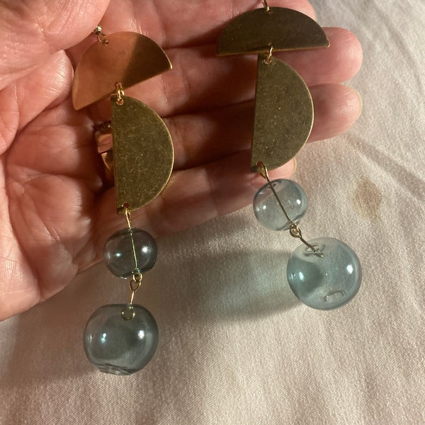 White Lily of the Valley Flower Earrings, Floral Dangle and Drop Earrings, Birth Flower for May ...