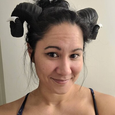 Small Curled Jester Style Horns - Etsy