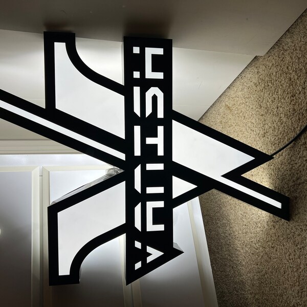 Custom 3d Backlit Sign Logo Light Signage , Custom Fabric Led Box Sign ...