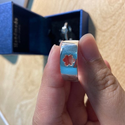 Daisy April Birth Flower Matching Promise Ring for Couples - Etsy