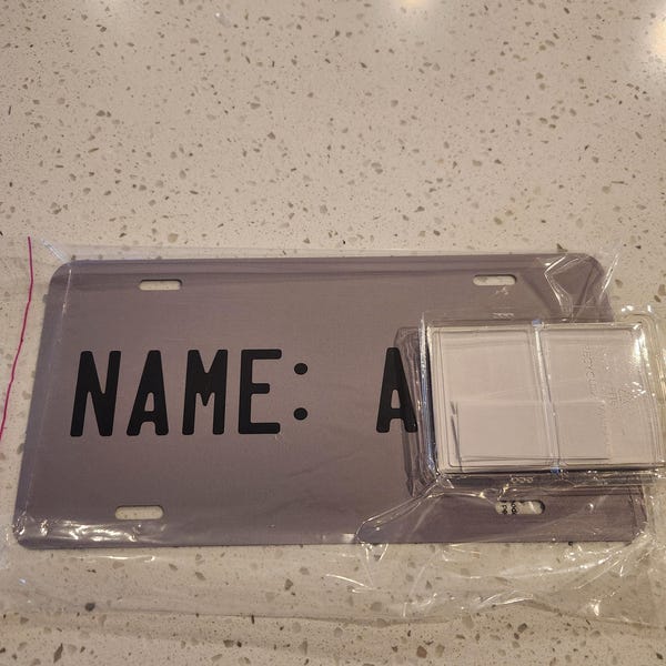 Custom License Plate Personalized Plate | Custom Car Tags | 20 Colors ...