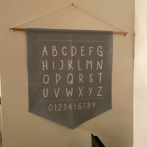 Alphabet Pennant Banner | Nursery Decor | Alphabet Wall Art | Classroom ...