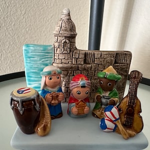 Greek Nativity Scene Handmade in Clay 1 Block 3.1x2x3.1 High, Greece ...