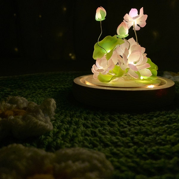 Handmade Goldfish Lotus Lamp, Koi Fish Lamp, Betta Fish Lamp, Fish ...