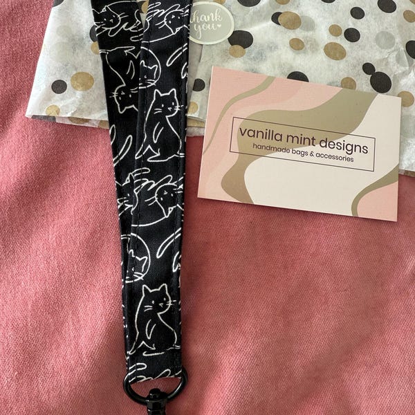 Cat Print Lanyards With Buckle, Long Key Cord, Badge Holder, Neck Strap ...