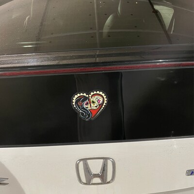 Ashes Sticker Day of the Dead Lovers Sugar Skull Kissing - Etsy
