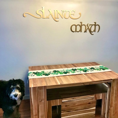 Slainte Mhath/ Wood Sign/ Irish Gaelic Cheers to Good Health ...