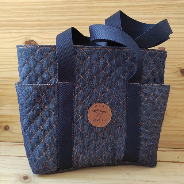 Mini Tote Bag Pattern Tote Bag With Pockets Canvas Tote Bag Digital Pdf Pattern Pdf