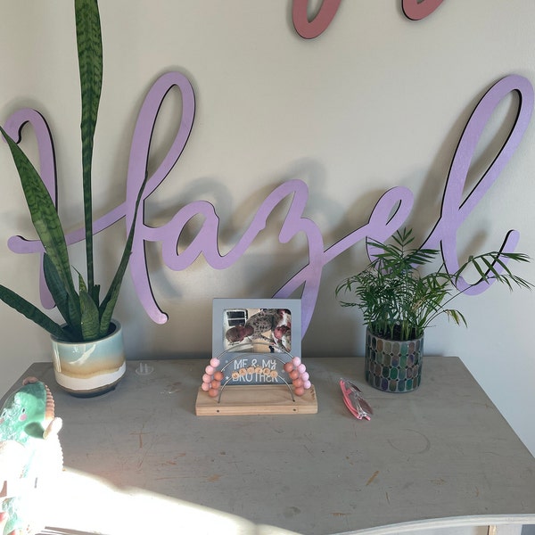 Large Name Sign for Wall Baby Name Cutout for Nursery Big Name Sign for ...