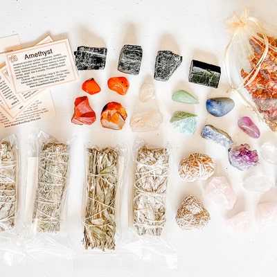 7 CHAKRAS Raw Crystals Beginner Crystal Set, Chakra Stones Chakra ...