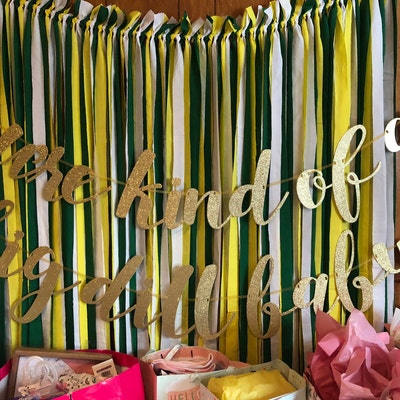 Custom Banner, Personalized Banner, Two Lines for Long Text, Gold ...