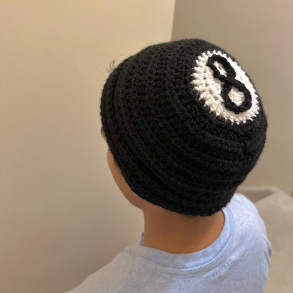 8-ball Hat Crochet Pattern PDF, Crochet Hat Pattern, Hat Pattern ...
