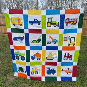 PDF Quilt Block Pattern Locomotive Vehicle Quilt - Etsy