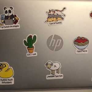 Rubber Duck Debugging Waterproof Glossy Tech Pun Stickers Hydroflask Laptop Vinyl Decal Software ...