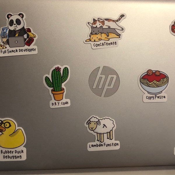Pear Programming | Waterproof Glossy Tech Pun Stickers | Hydroflask ...