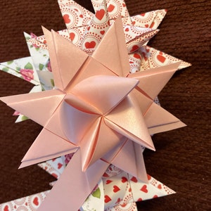 13 Red & White German Paper Stars Froebel Stars Moravian Stars Star ...